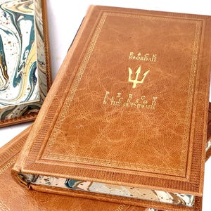 Rick Riordan - Percy Jackson & the Olympian 5 Books, Leather Rebound - Etsy