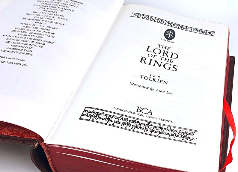 J.R.R. Tolkien - the Lord of the Rings Exclusive Leather Binding ...