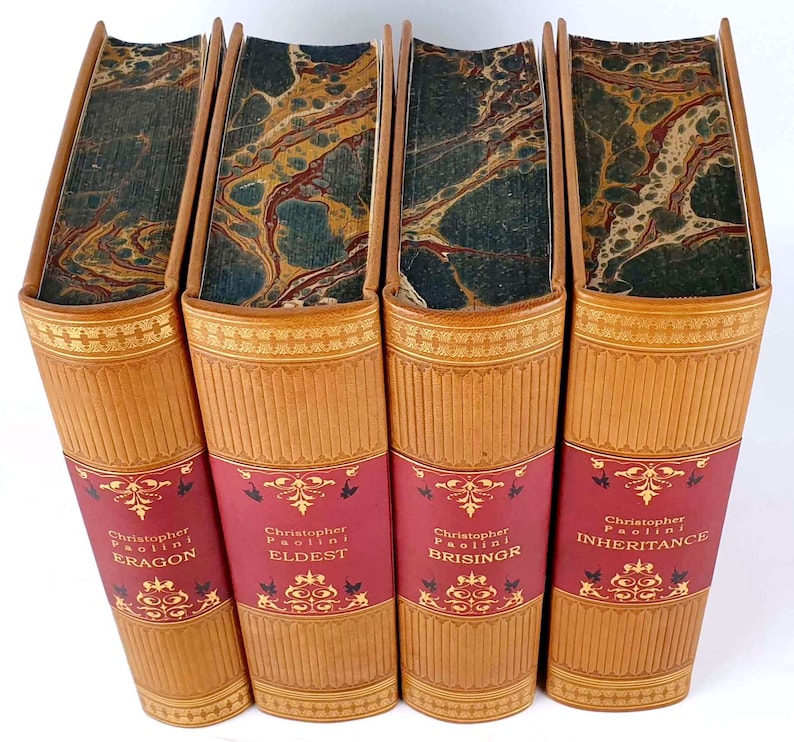 Christopher Paolini - 4 Book the Inheritance Cycle : Eragon Leather ...