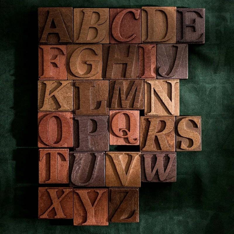 Alphabet Stamp | Letter Stamp | Letter Printing Block | Word Block ...