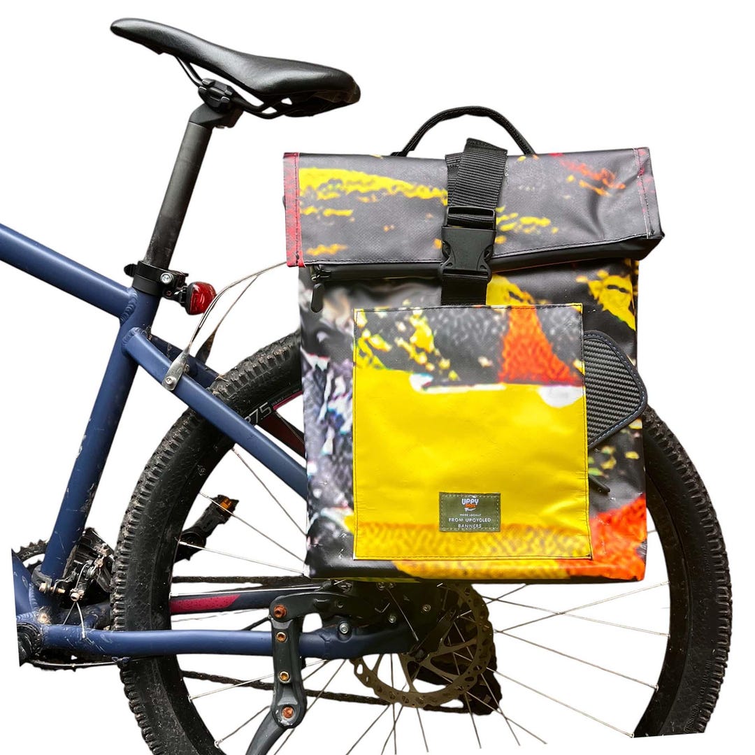 Bike Bag / Paneer. Recycled Material Bag - Etsy