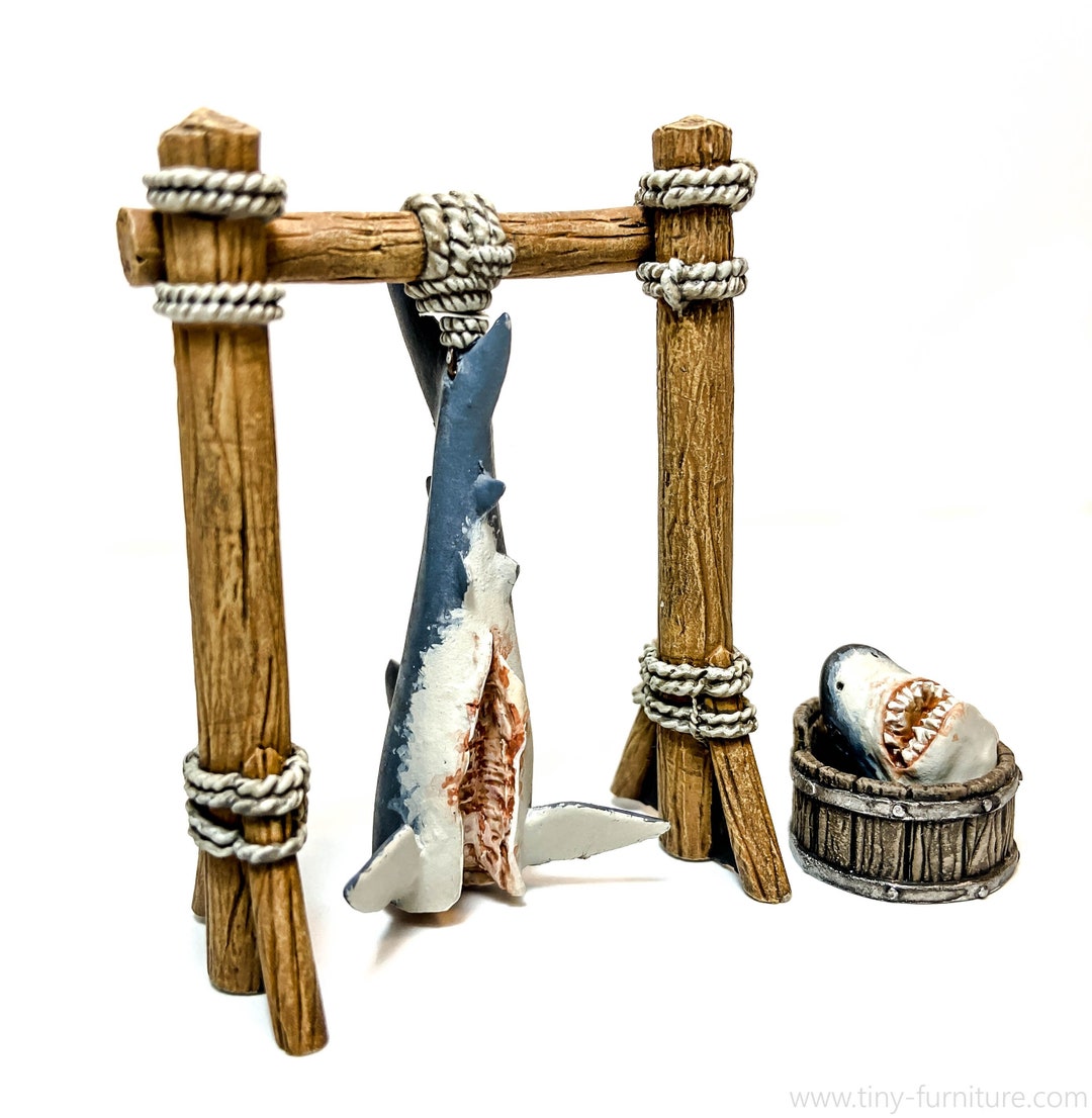 Carcass of a Shark PAINTED Tabletop Furnishing Props, and Terrain for D ...