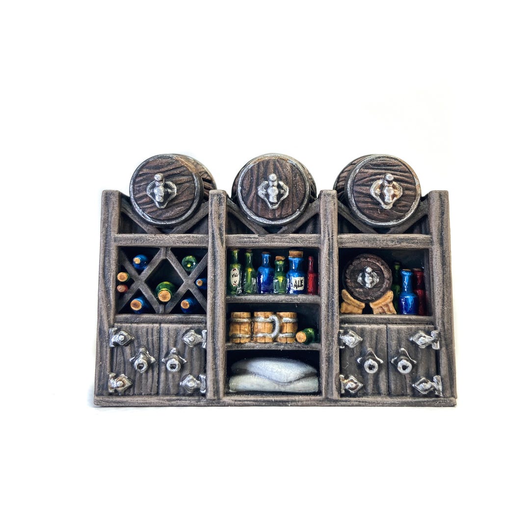 Wine Rack - 3D Printed Tabletop Furnishing Props, and Terrain for D&D ...