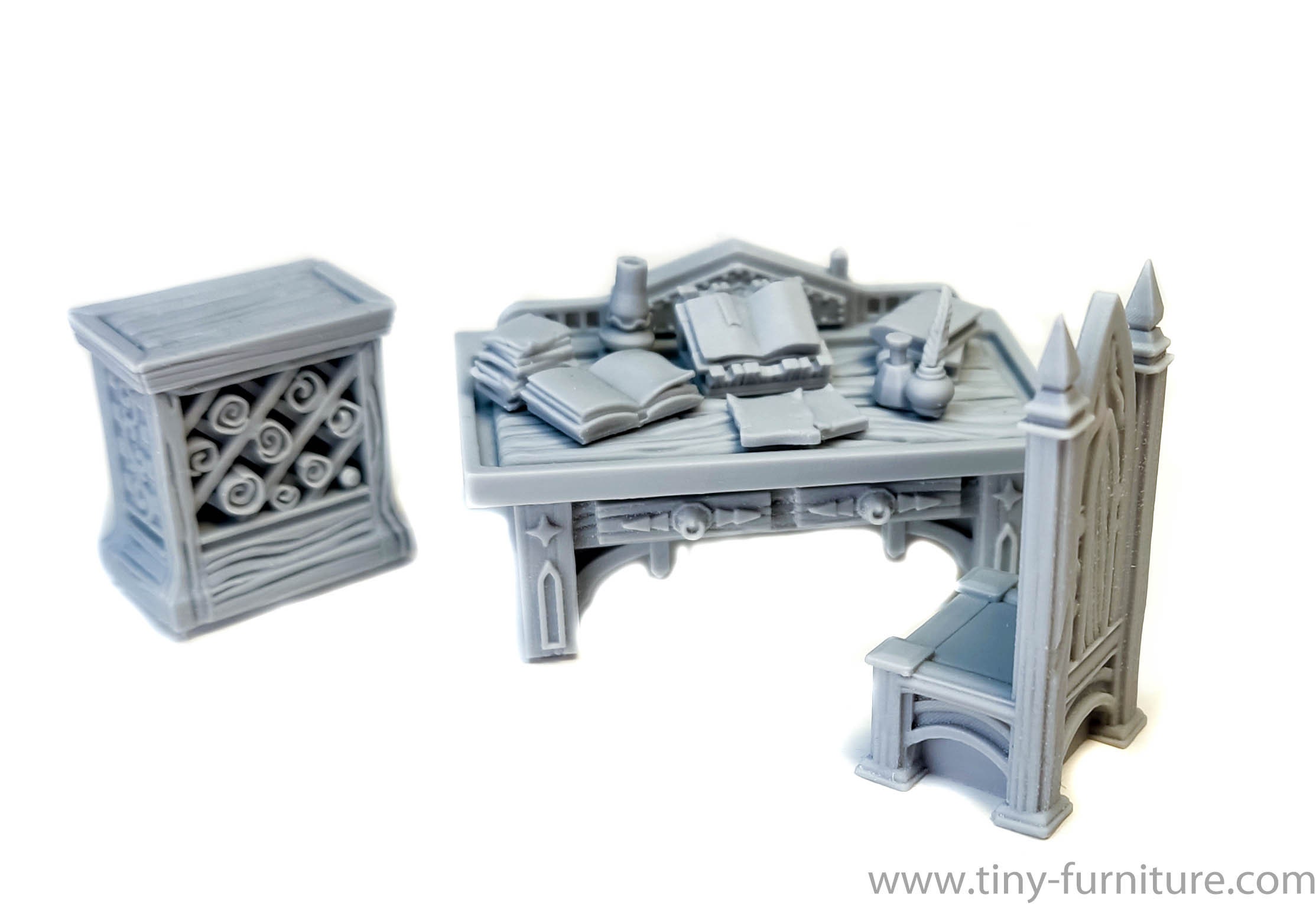 Librarian Desk Tabletop Furnishing Props, and Terrain for D&D and ...