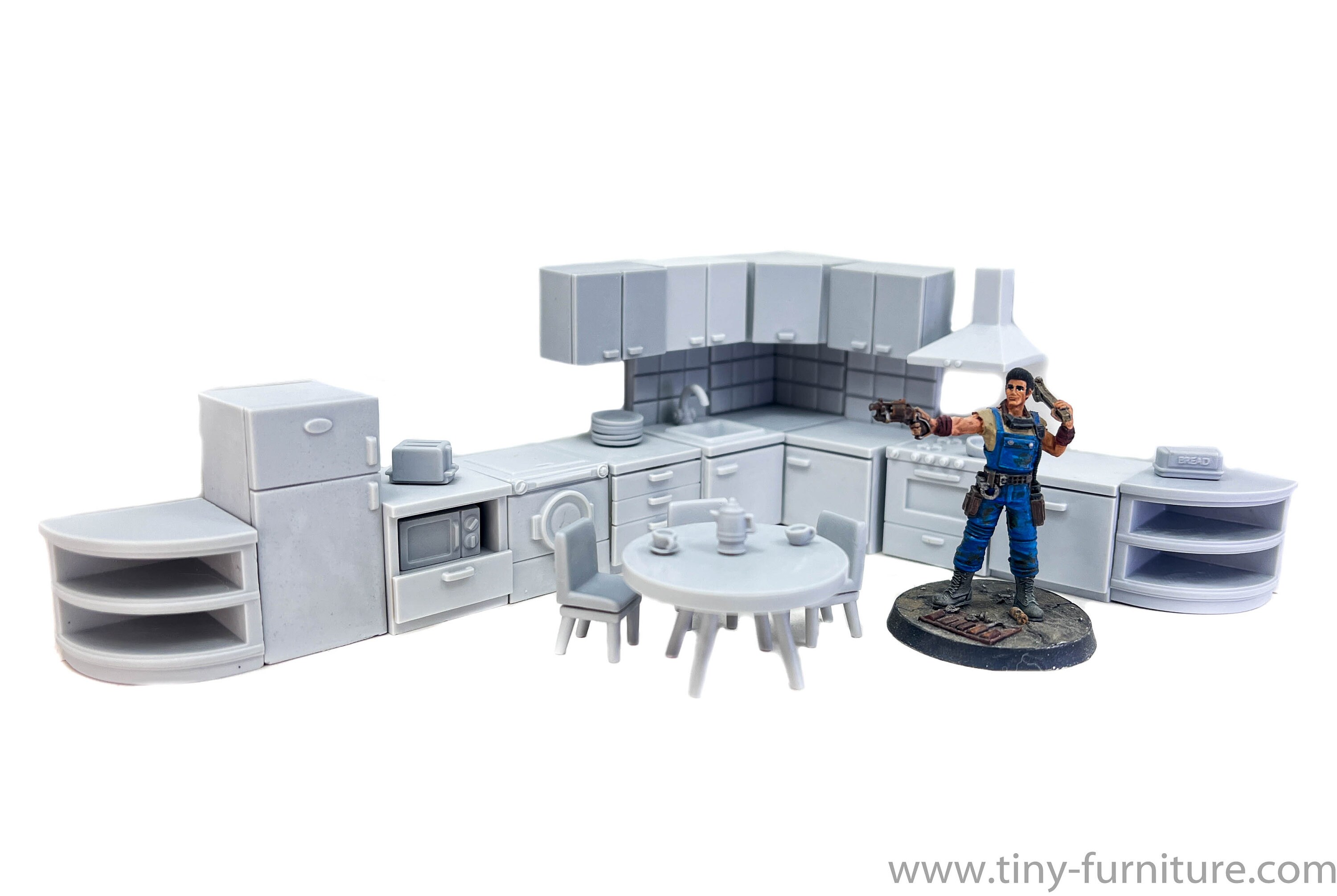 Modern Kitchen Tabletop Furnishing Props and Terrain for - Etsy