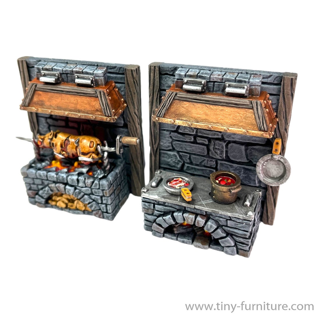 Kitchen Stoves PAINTED Tabletop Furnishing Props, and Terrain for D&D ...