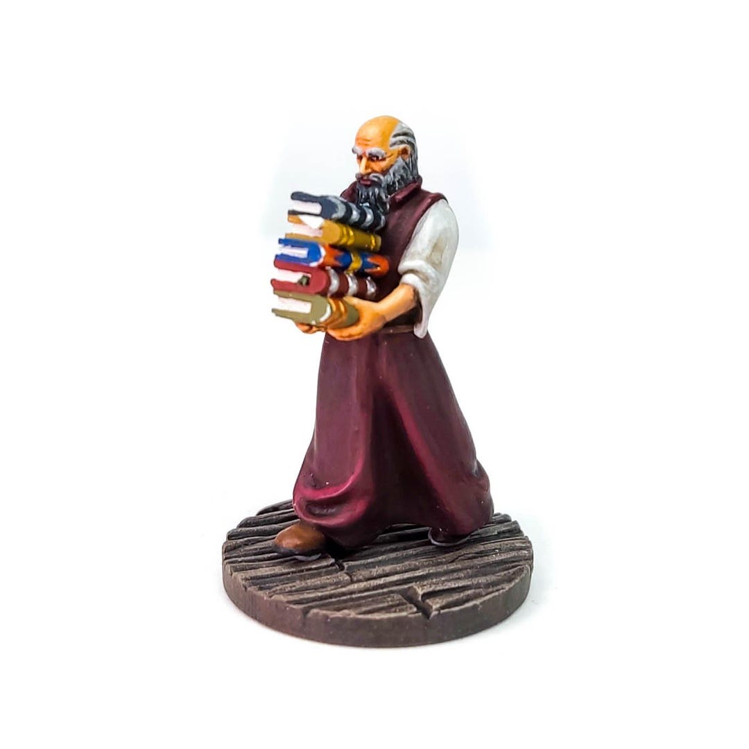 Librarian 3D Printed Tabletop Miniature for D&D, Pathfinder , Mordheim ...