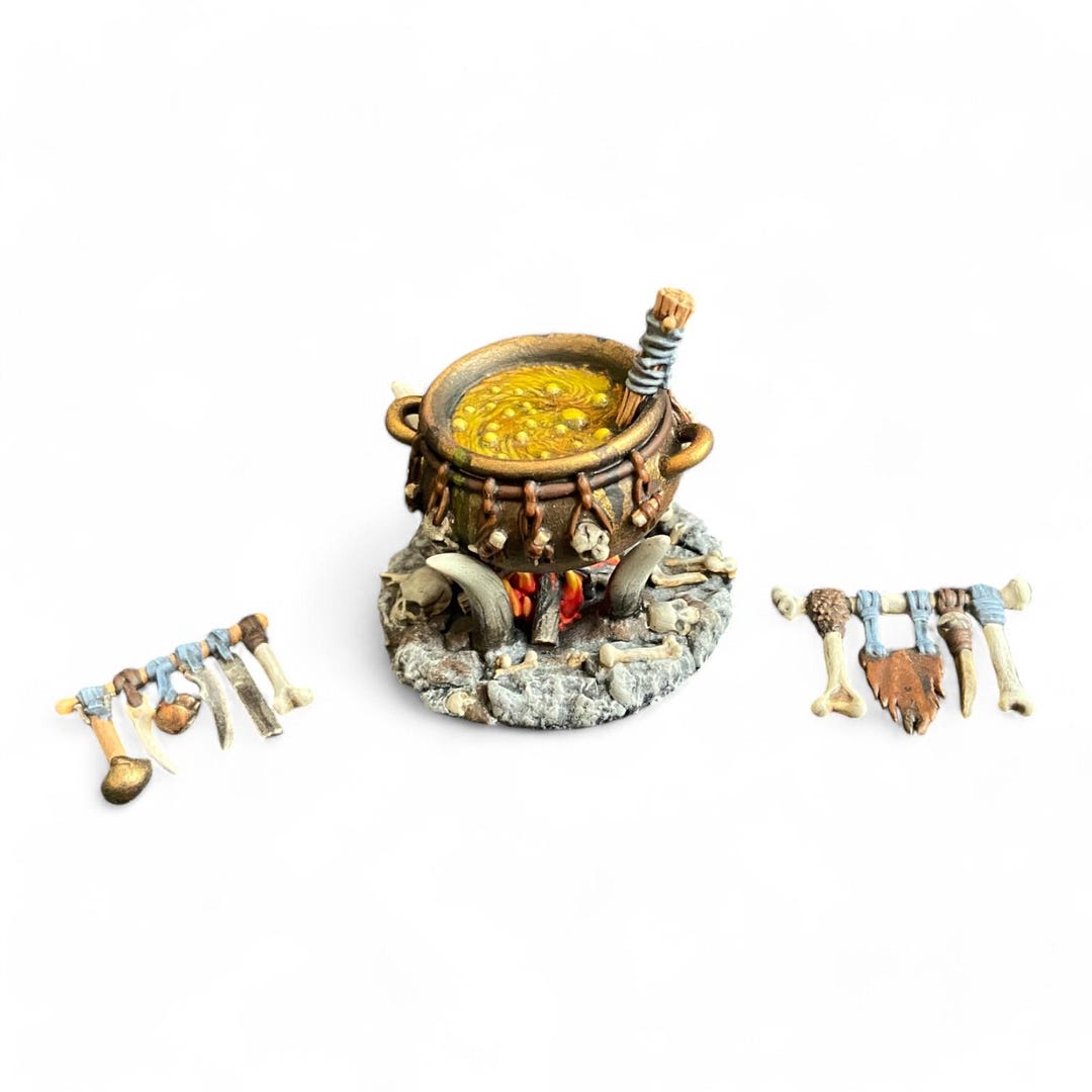 Troll's Cauldron - 3D Printed Tabletop Furnishing Props, and Terrain ...