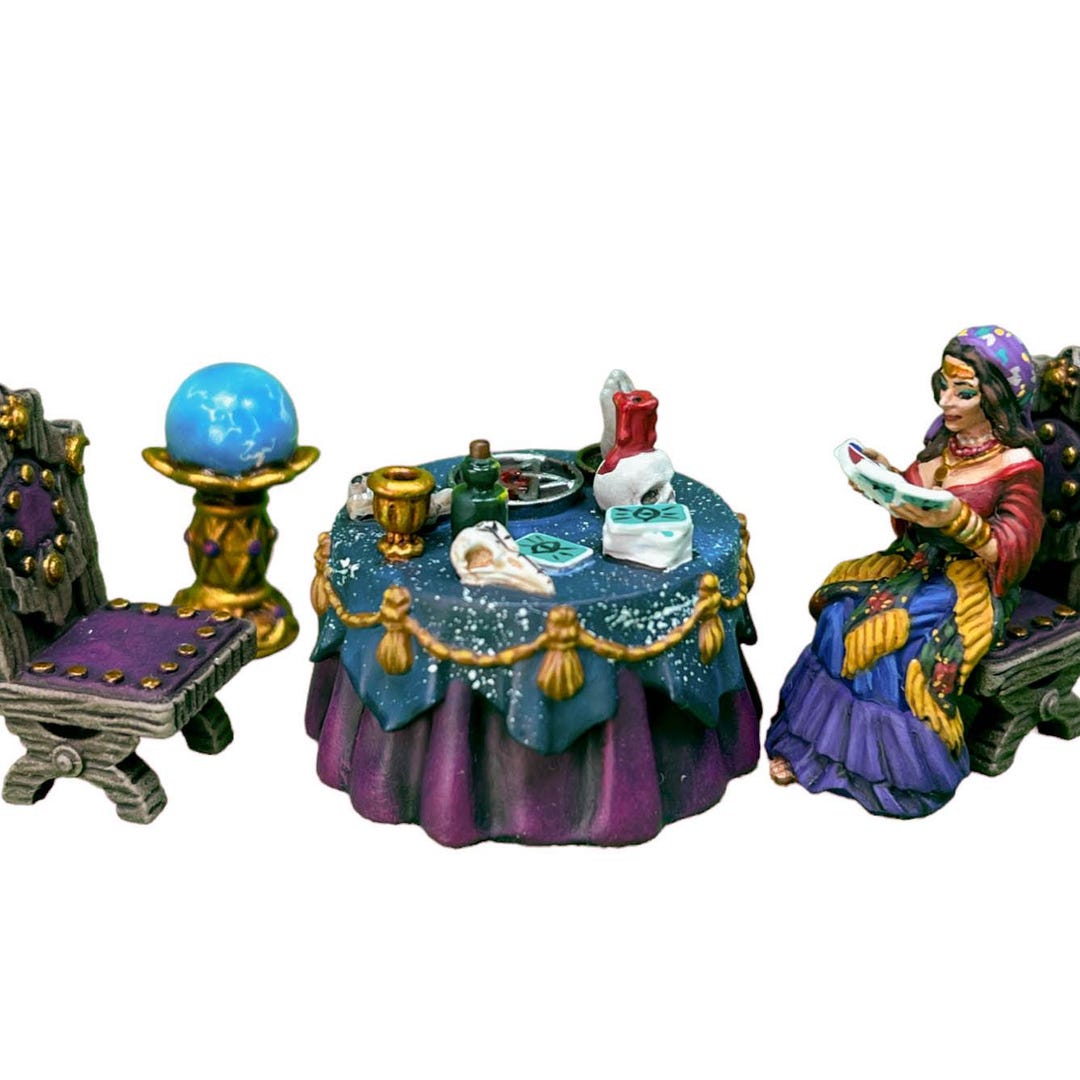 Soothsayer (SITTING FOLKS)- 3D Printed Tabletop Miniatures for D&D ...