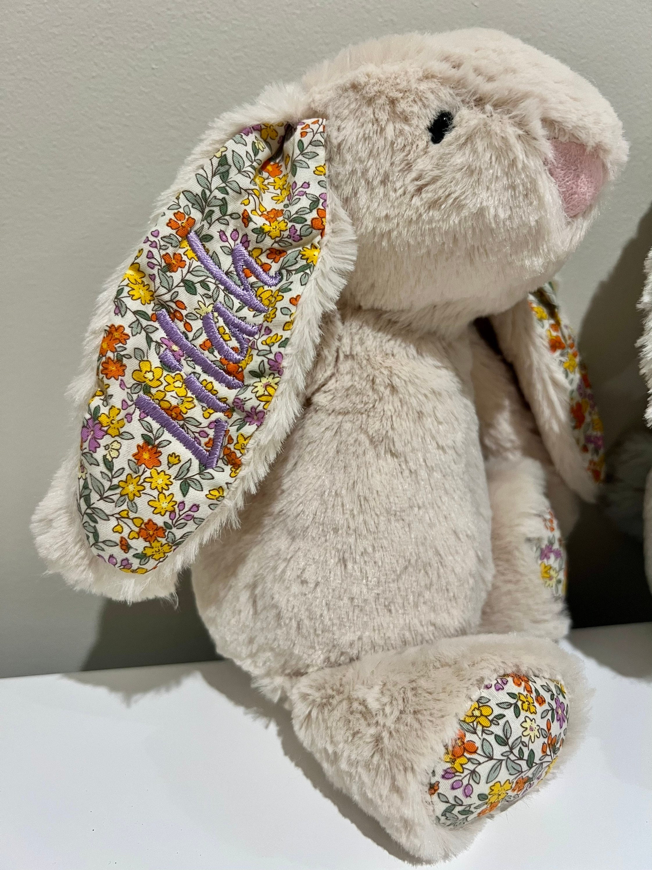 Personalised Plush Bunny Rabbits Jellycat Lookalike . Floppy - Etsy ...