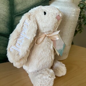 Personalised Embroidered Baby Boy / Baby Girl Plush Bunny Rabbit With ...