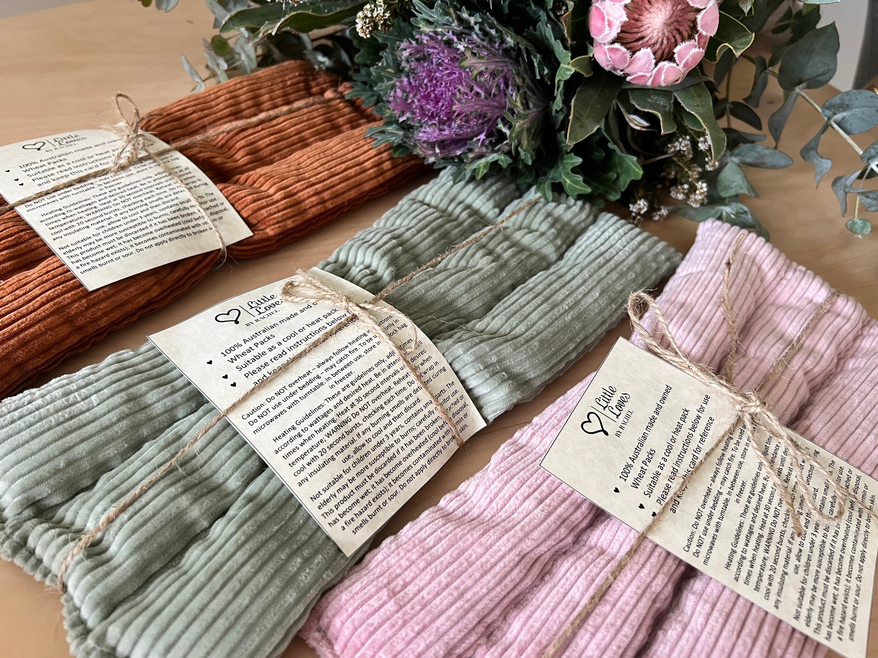 Heat and Cool Packs. 100% Australian Made. Wheat Pack and - Etsy Australia