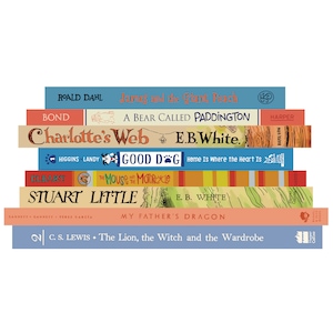 Custom Book Stack Art Print Digital - Etsy