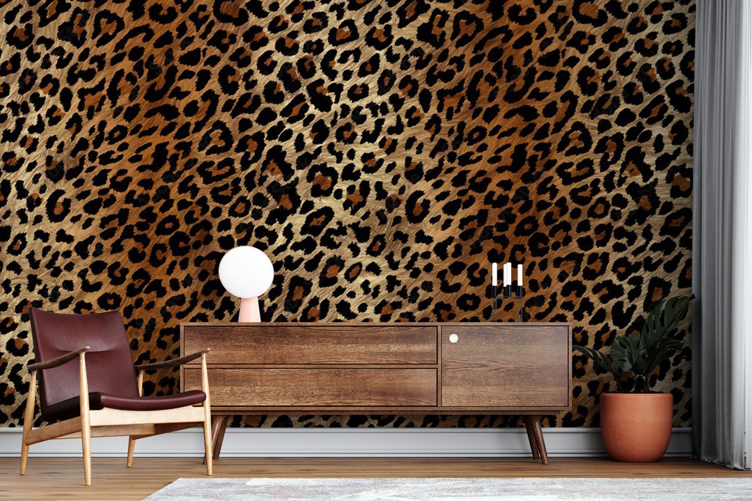 Exclusive Leopard Skin 3D Home Wallpaper | Peel & Stick or Textured ...