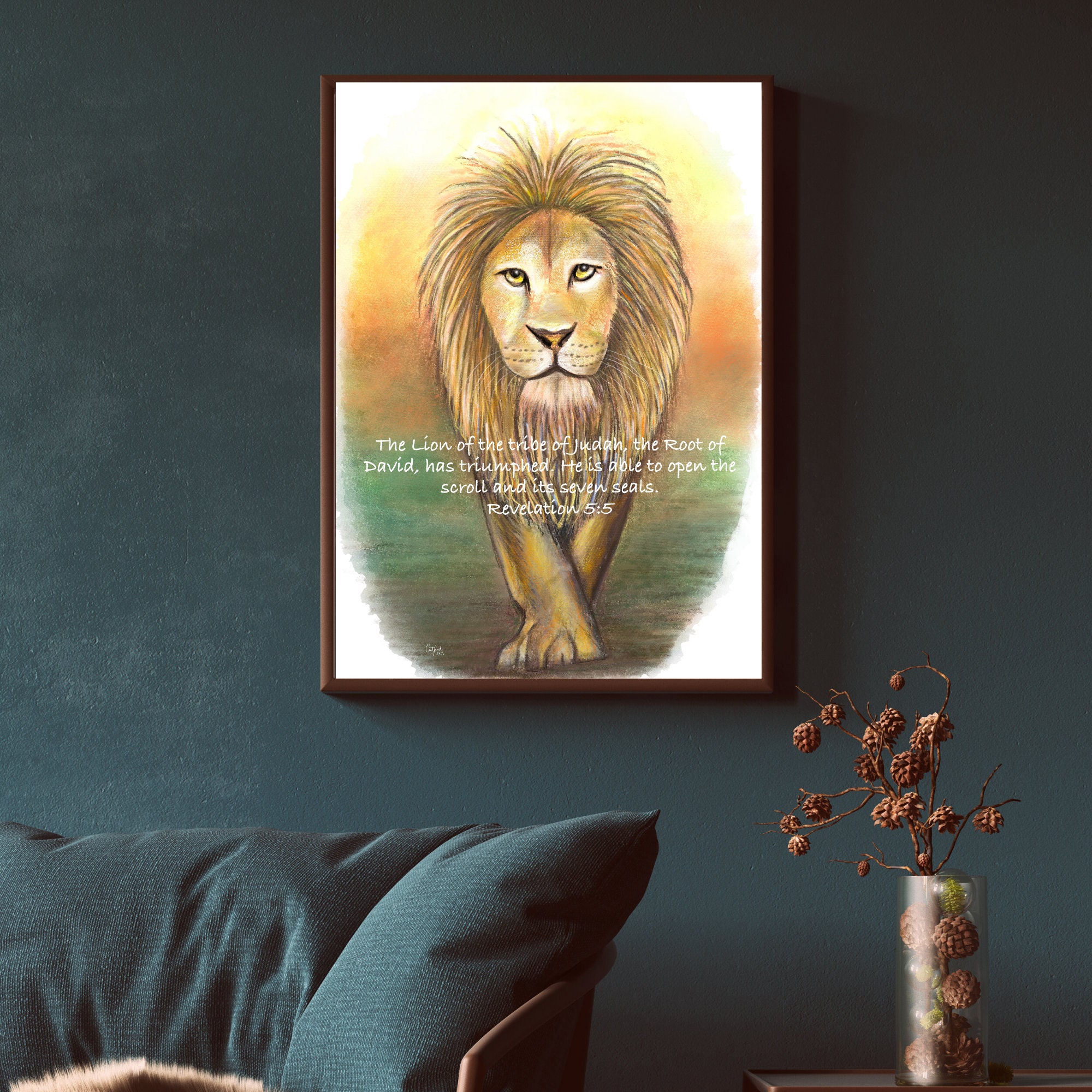 Revelation 5:5 Printable Digital Art Work,original Digital Art Work ...