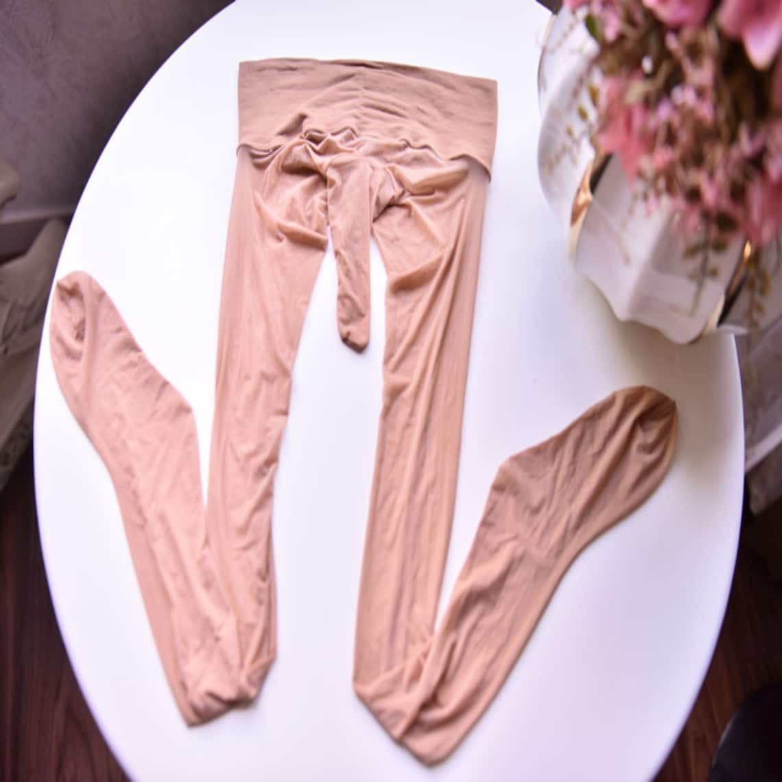 Naadloze Panty voor Heren Open Panty Mouw Open of Gesloten Geen Naai ...