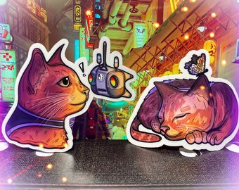 Stray Cat Sticker - Etsy