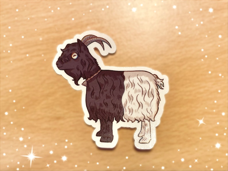 Walliser Schwarznasenschaf Schwarzhalsziege Vinyl Sticker - Etsy