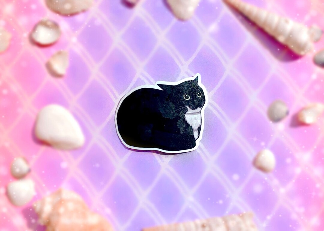 Maxwell the Low Poly Cat Meme Vinyl Sticker - Etsy