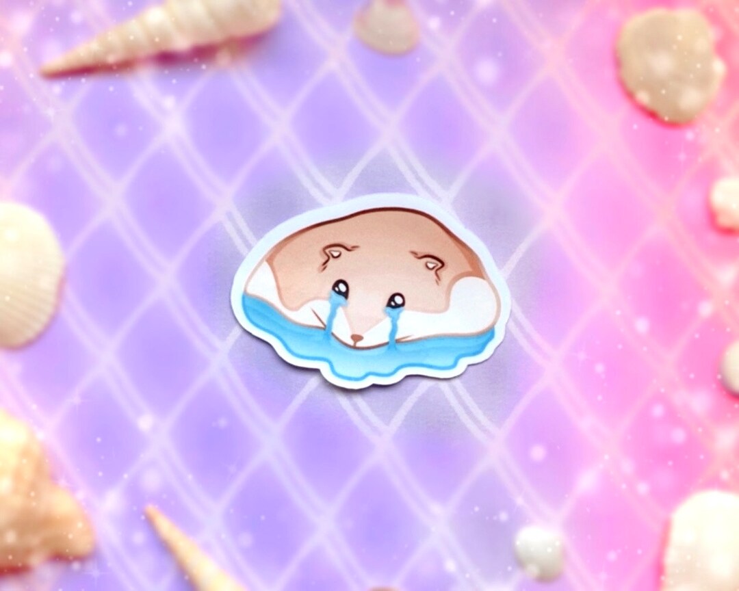 Crying Hamster Vinyl Sticker - Etsy