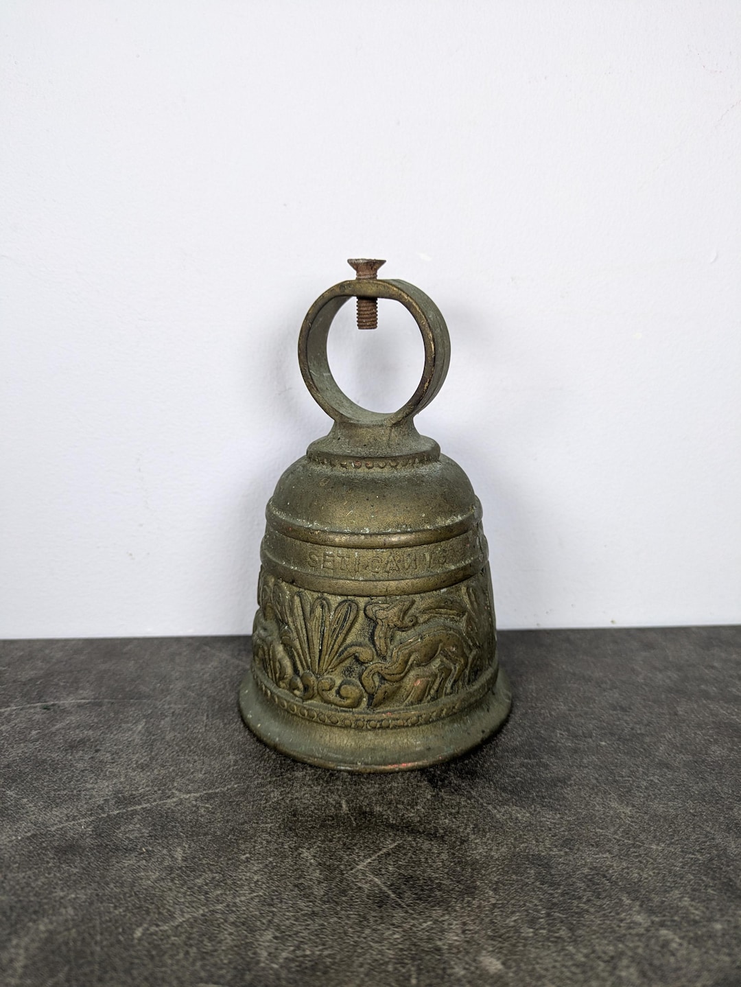 Antique Bronze Court Bell or Monastery Latin Inscription Leo Seticanus ...