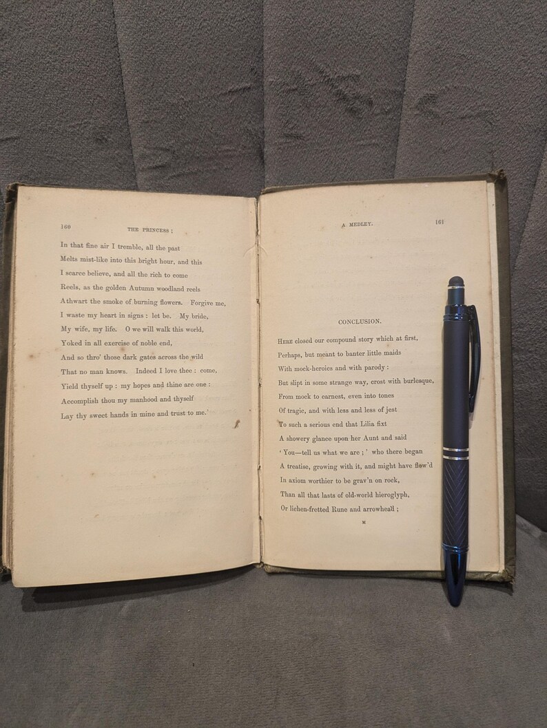 Alfred Tennyson, the Princess, Hardcover, 2nd Edition, 1848, Edward ...