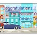 Driving Test Pass Card for Female, Congratulations, You Passed Your ...