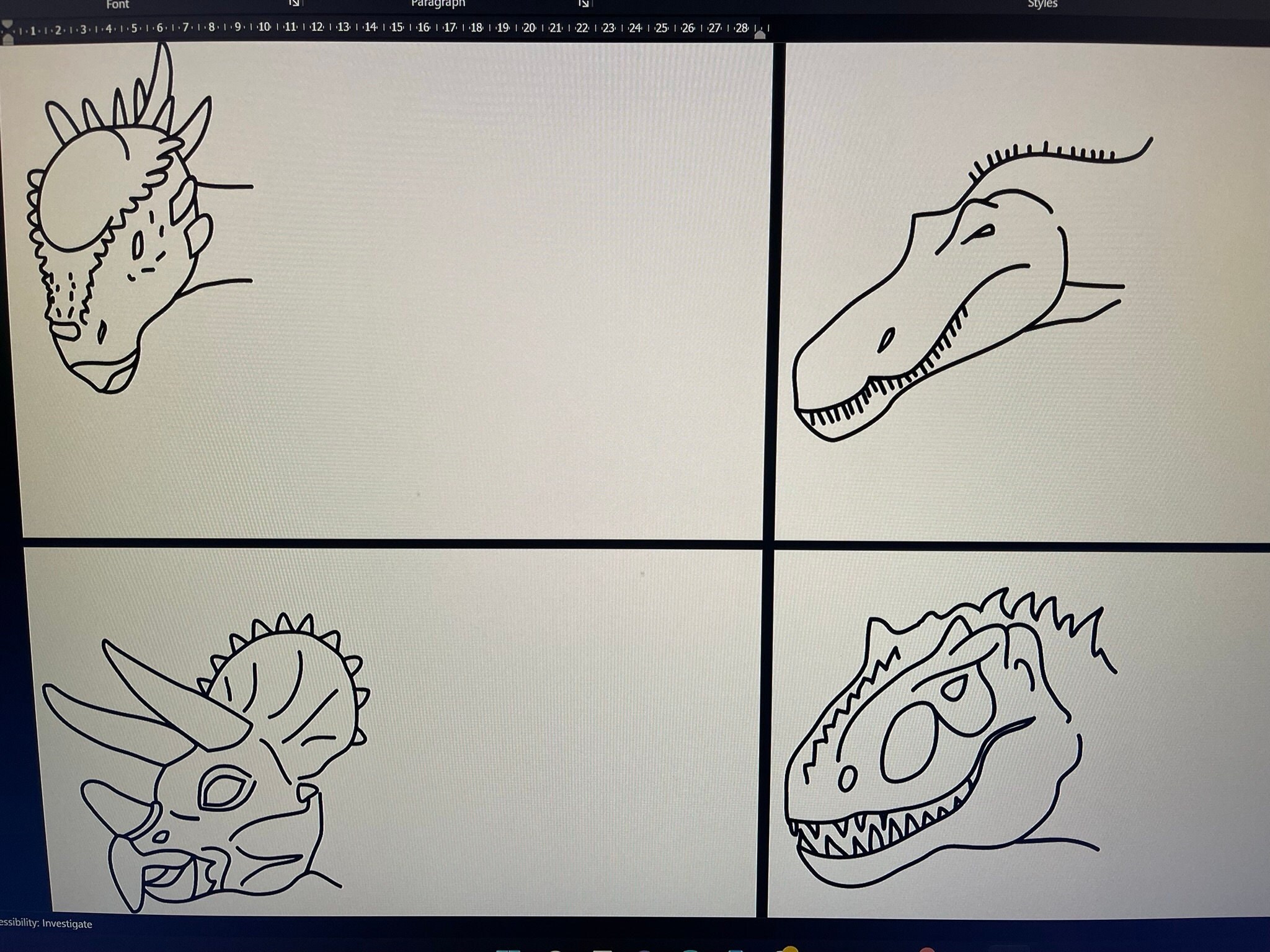 Dinosaur Activity Book, Dinosaur Drawing and Colouring Book, Party ...