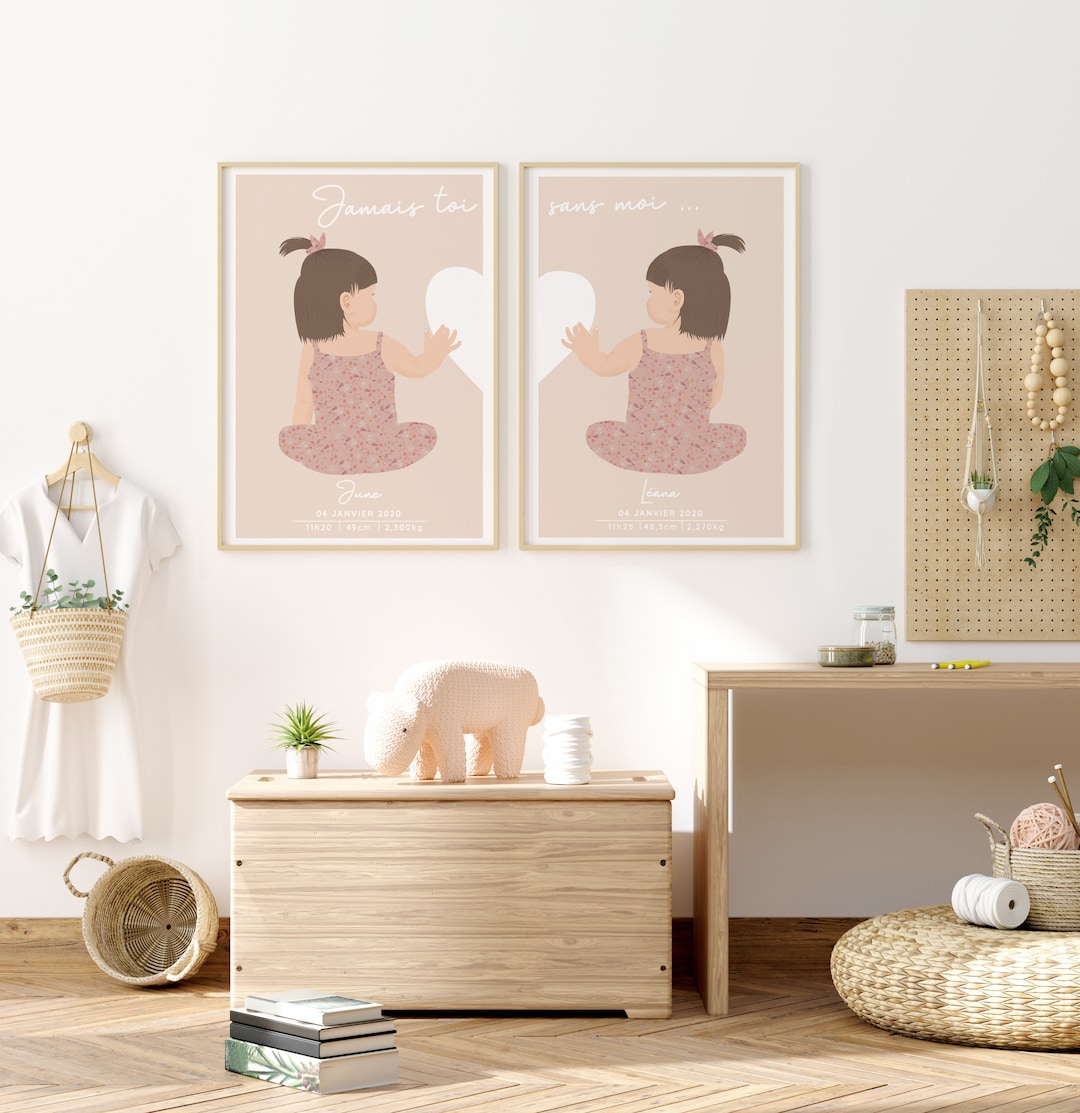 Twin Posters / Twins Never You Without Me - Etsy