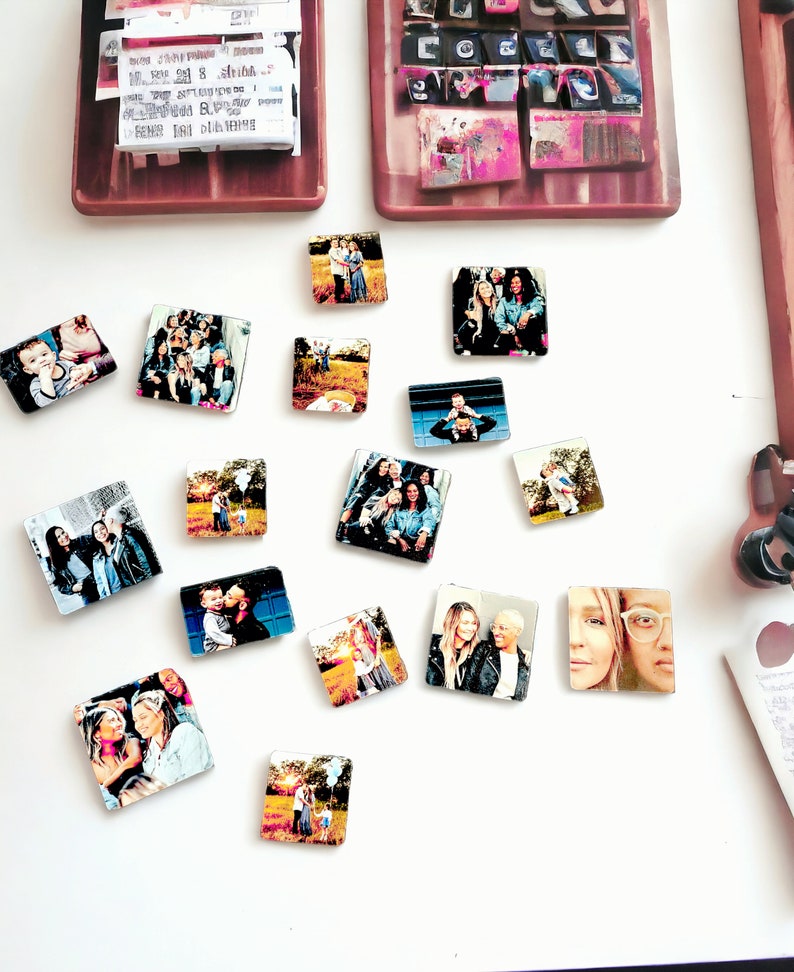 Custom Photo MDF Fridge Magnet, Personalized Picture Magnet - Etsy