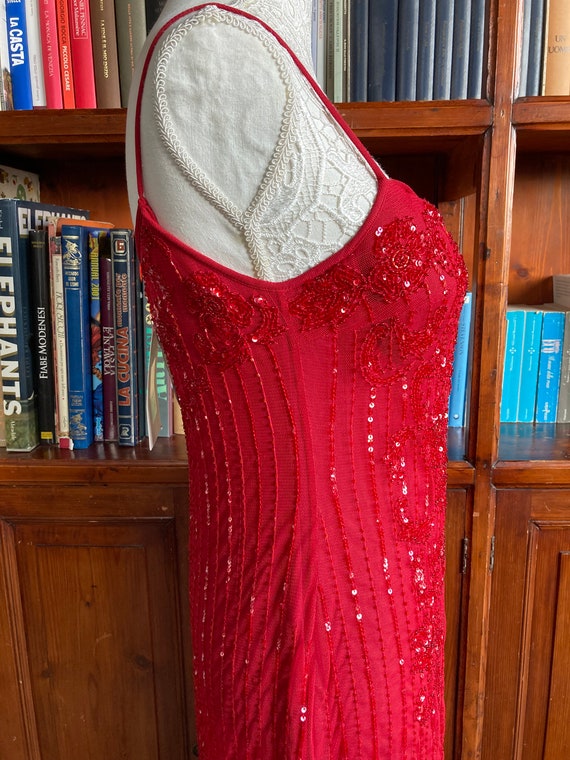 Vintage Evening Gown Marvel by La Perla Red Woman Dre… - Gem