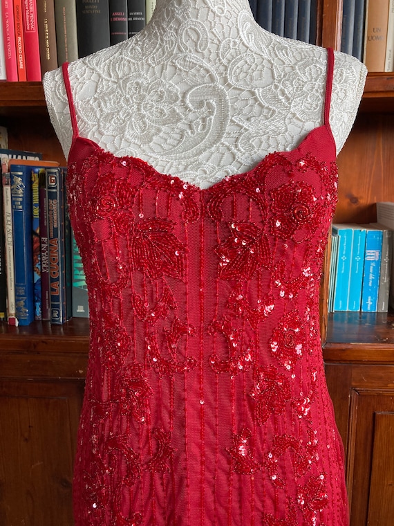 Vintage Evening Gown Marvel by La Perla Red Woman Dre… - Gem