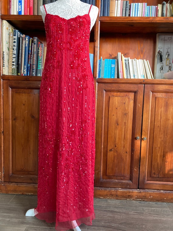 Vintage Evening Gown Marvel by La Perla Red Woman Dre… - Gem