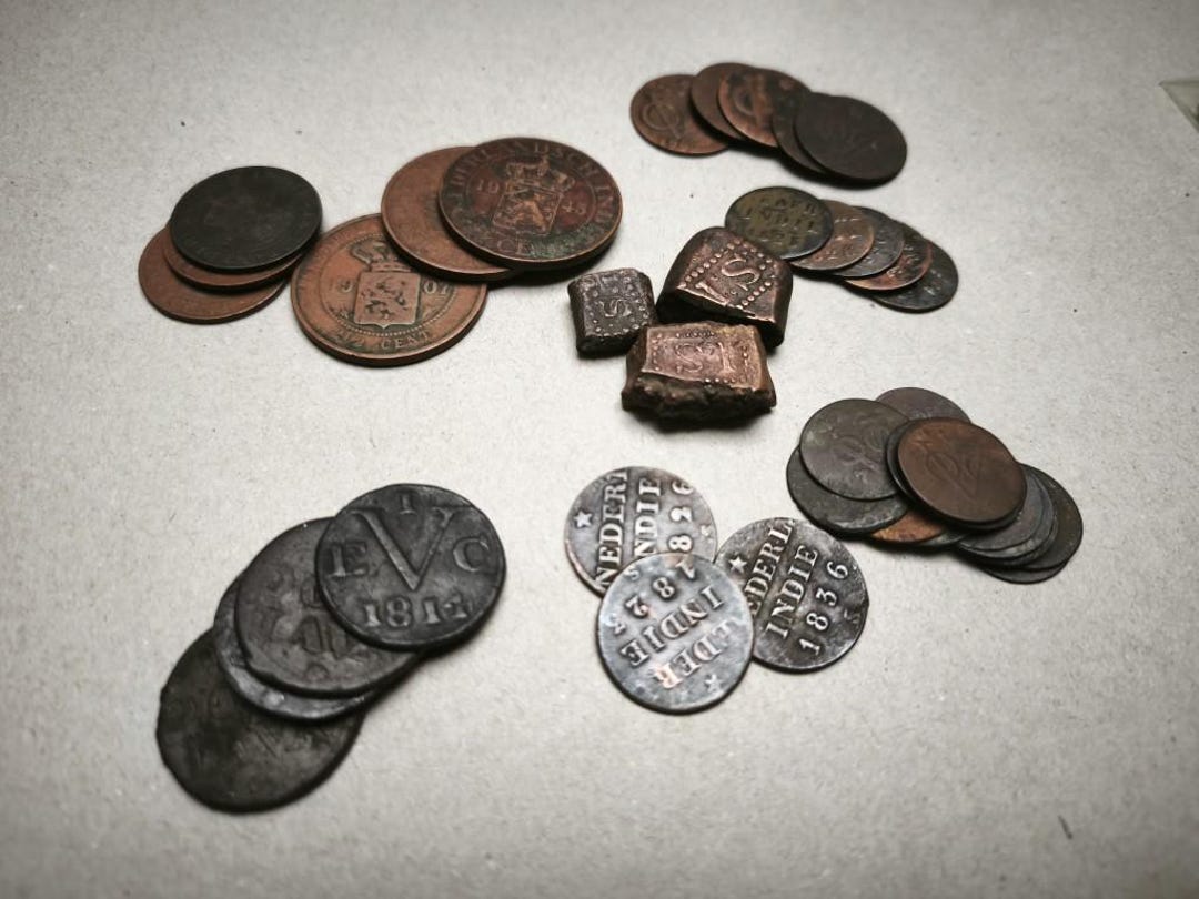 VOC Colonial Coins Duit & Stuiver – Netherlands East Indies Era - Etsy