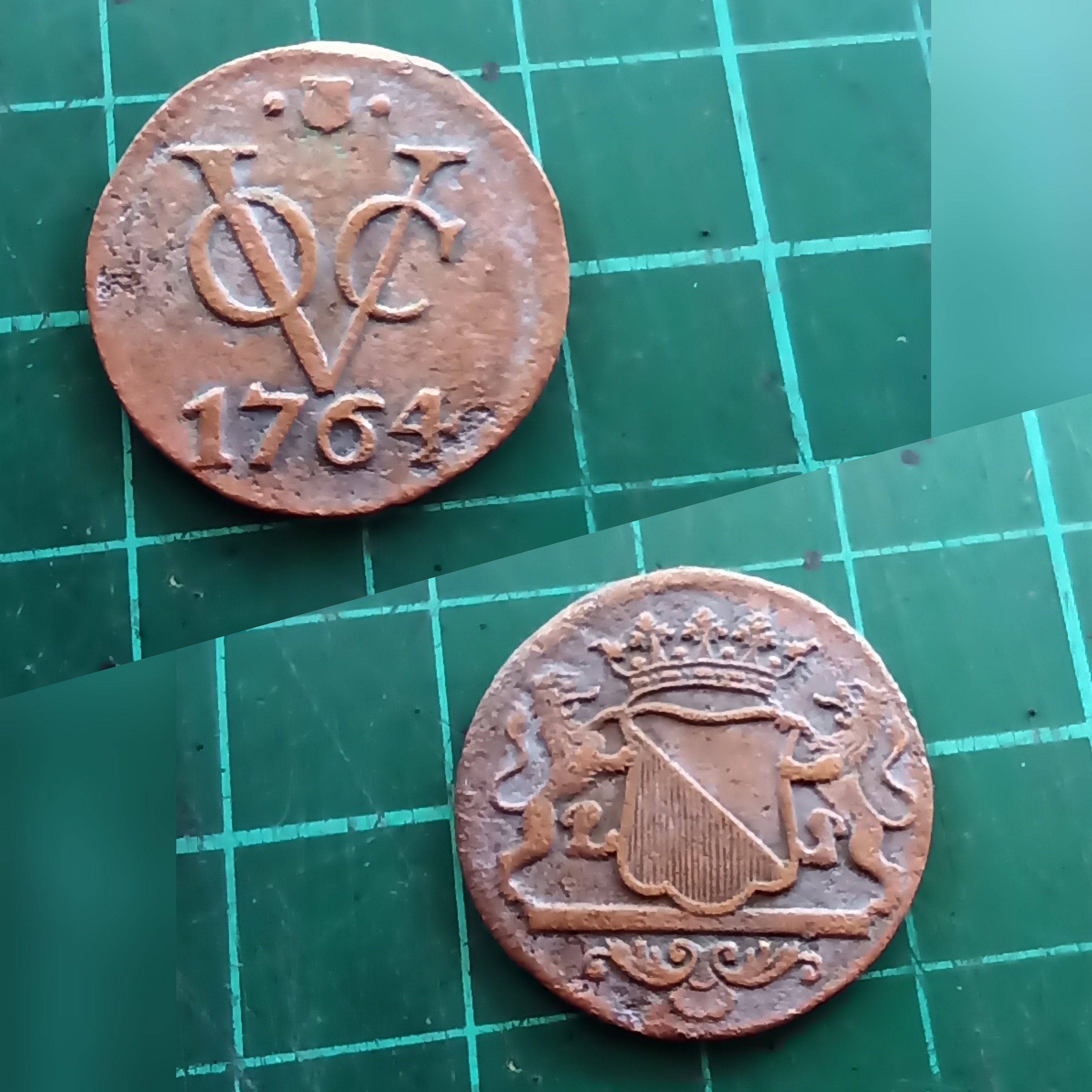 Various VOC Colonial Coins Genuine Metal Detecting Finds Shore/river ...