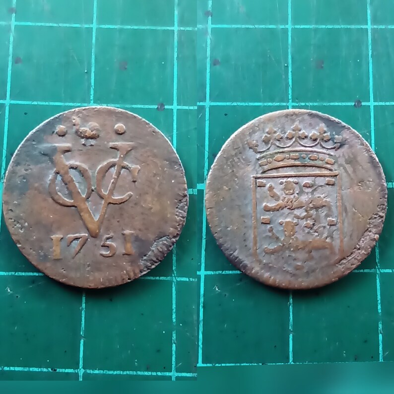 Various VOC Colonial Coins Genuine Metal Detecting Finds Shore/river ...