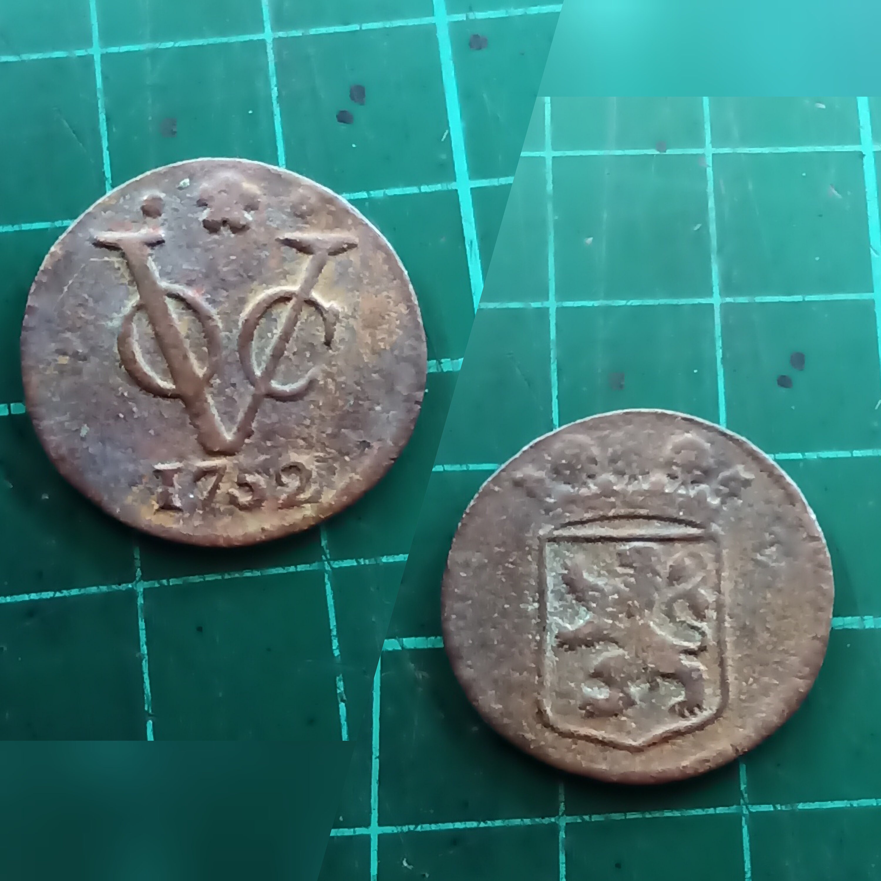 Various VOC Colonial Coins Genuine Metal Detecting Finds Shore/river ...