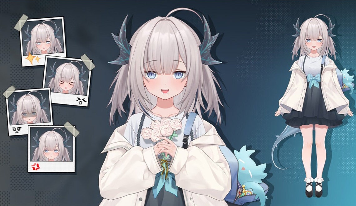Dragon Girl Vtuber Model Premade Vtuber Model Live2d Model - Etsy Canada