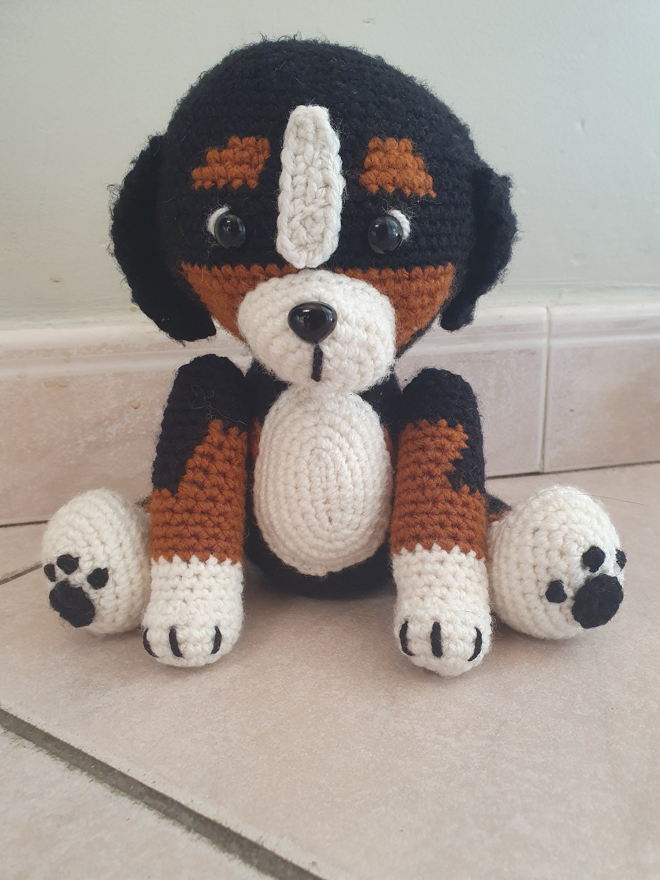 Berner Sennen Puppy Crochet Pattern Dutch - Etsy