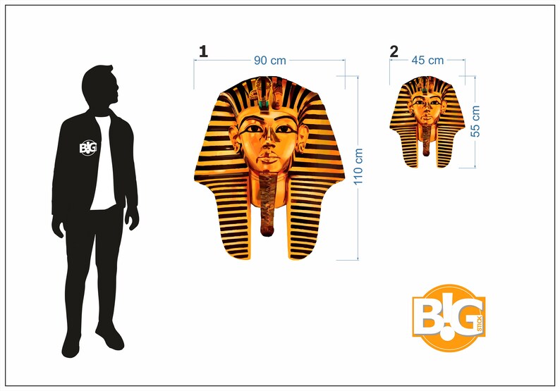 King Tutankhamun Mask - Egypt - Big Sticker - Etsy Australia