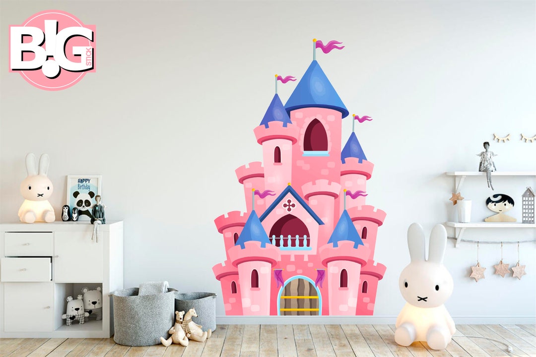 PINK CASTLE Big Sticker Wall Decor - Etsy