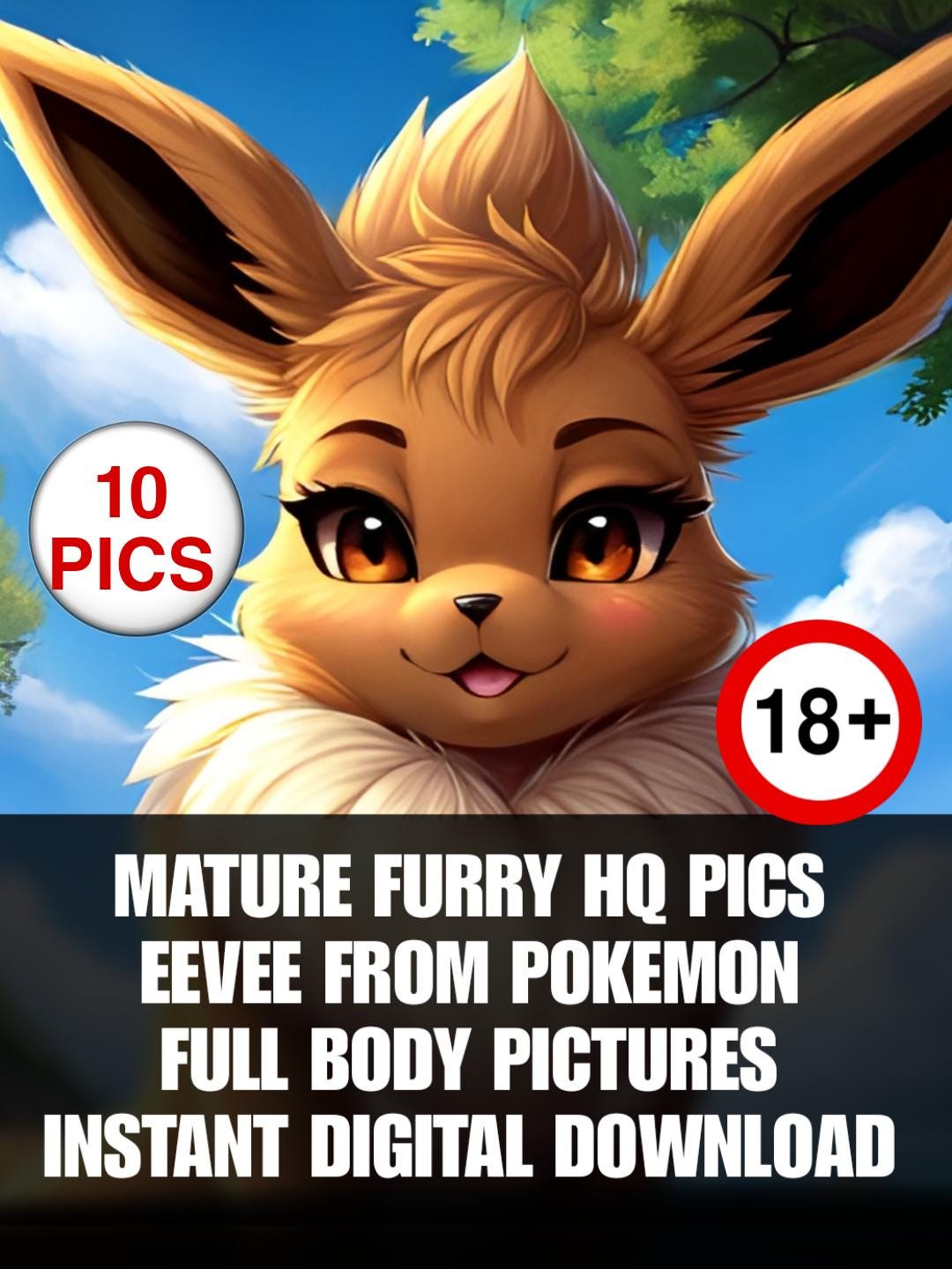 18 Furries: Eevee From Pokemon Instant Digital Download Mature Anthros ...