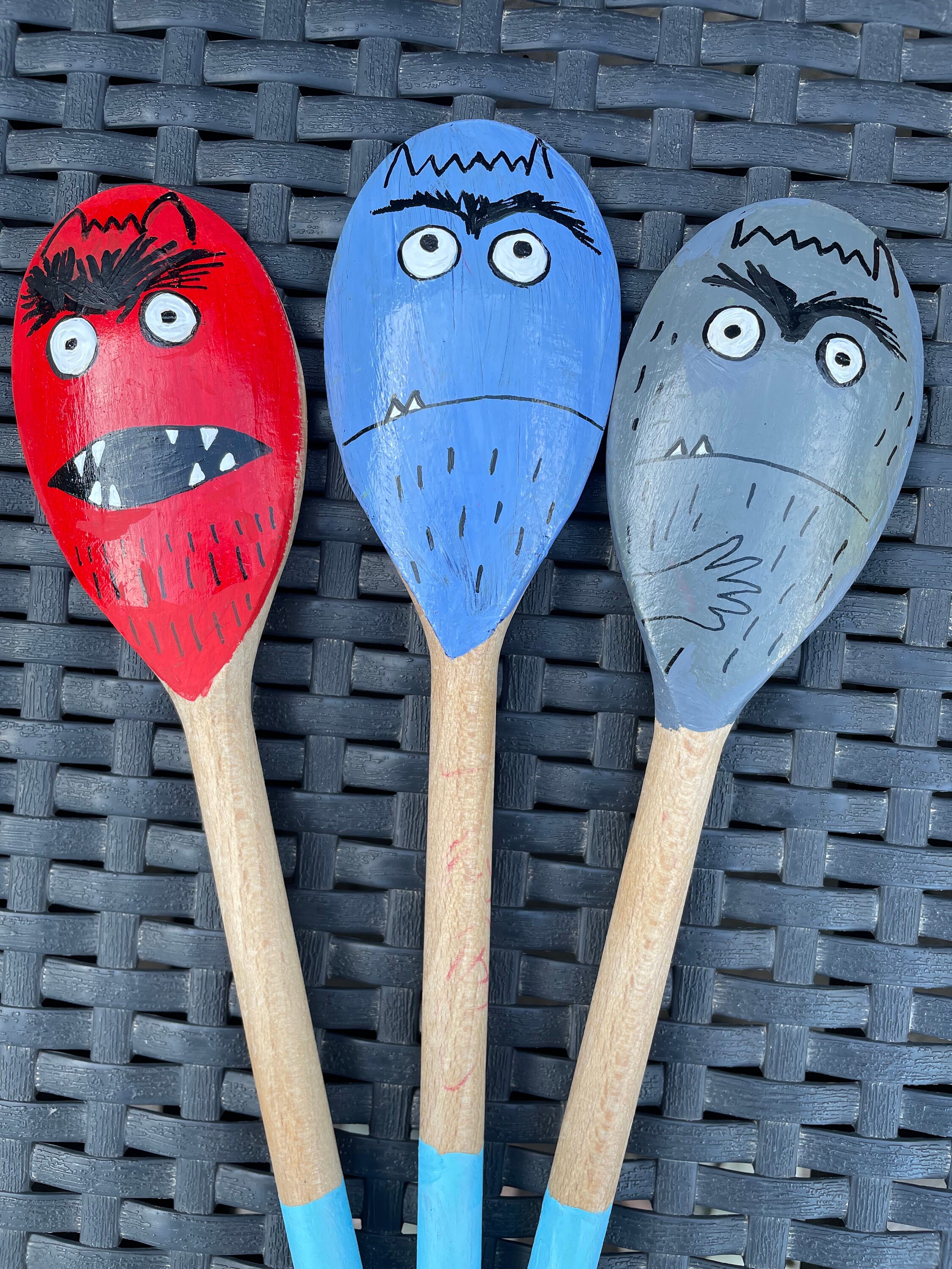 The Colour Monster Story Spoons - Etsy UK