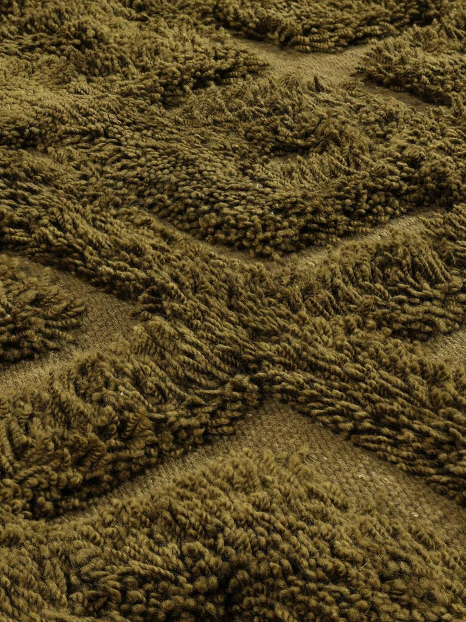 Olive Green Rug for Living Room | Soft Minimalist Aztec & Nordic Design ...