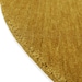 Handmade Round Wool Rug Mustard Yellow Modern Handwoven Soft High Pile ...