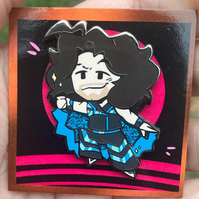 Enamel Pin With Glitter - Etsy