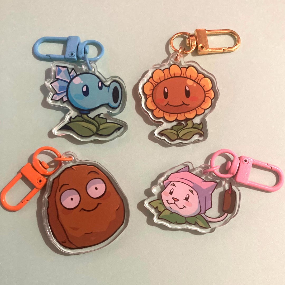 Plants Vs Zombies 1.5 Inch Mini Keychains - Etsy