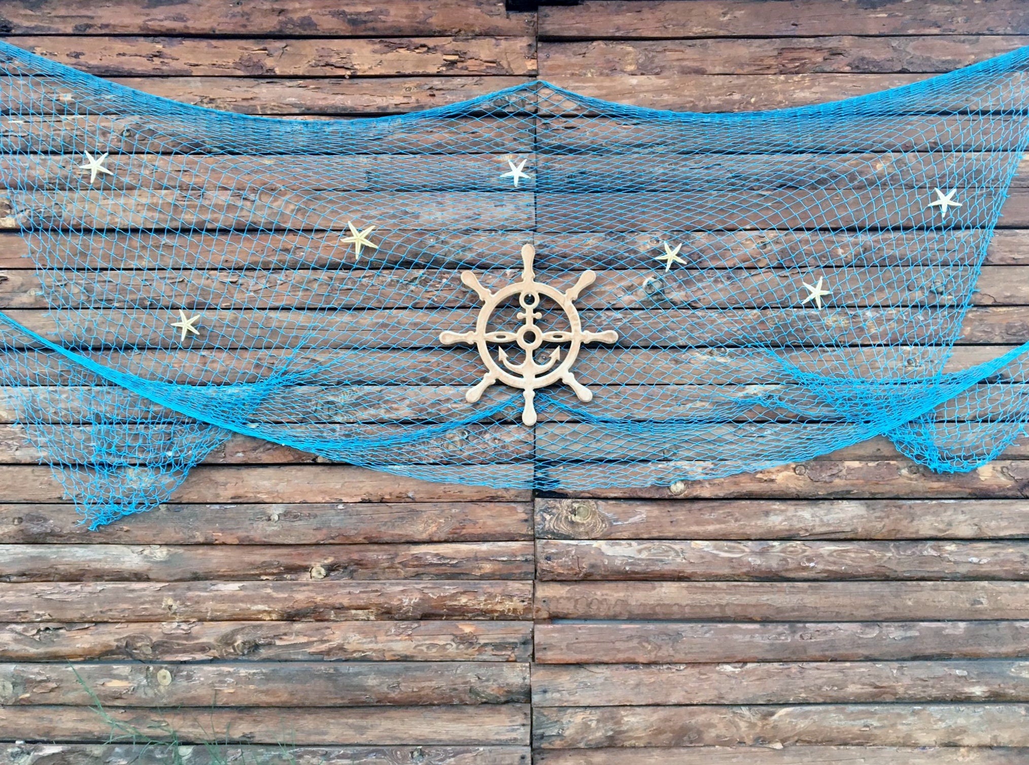 Decorative Fish Net Nautical Party Decor, Nautical Room Decor, Beach ...