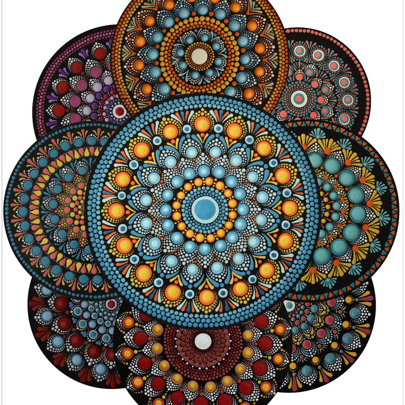 2025 Mandala Calendar - Etsy