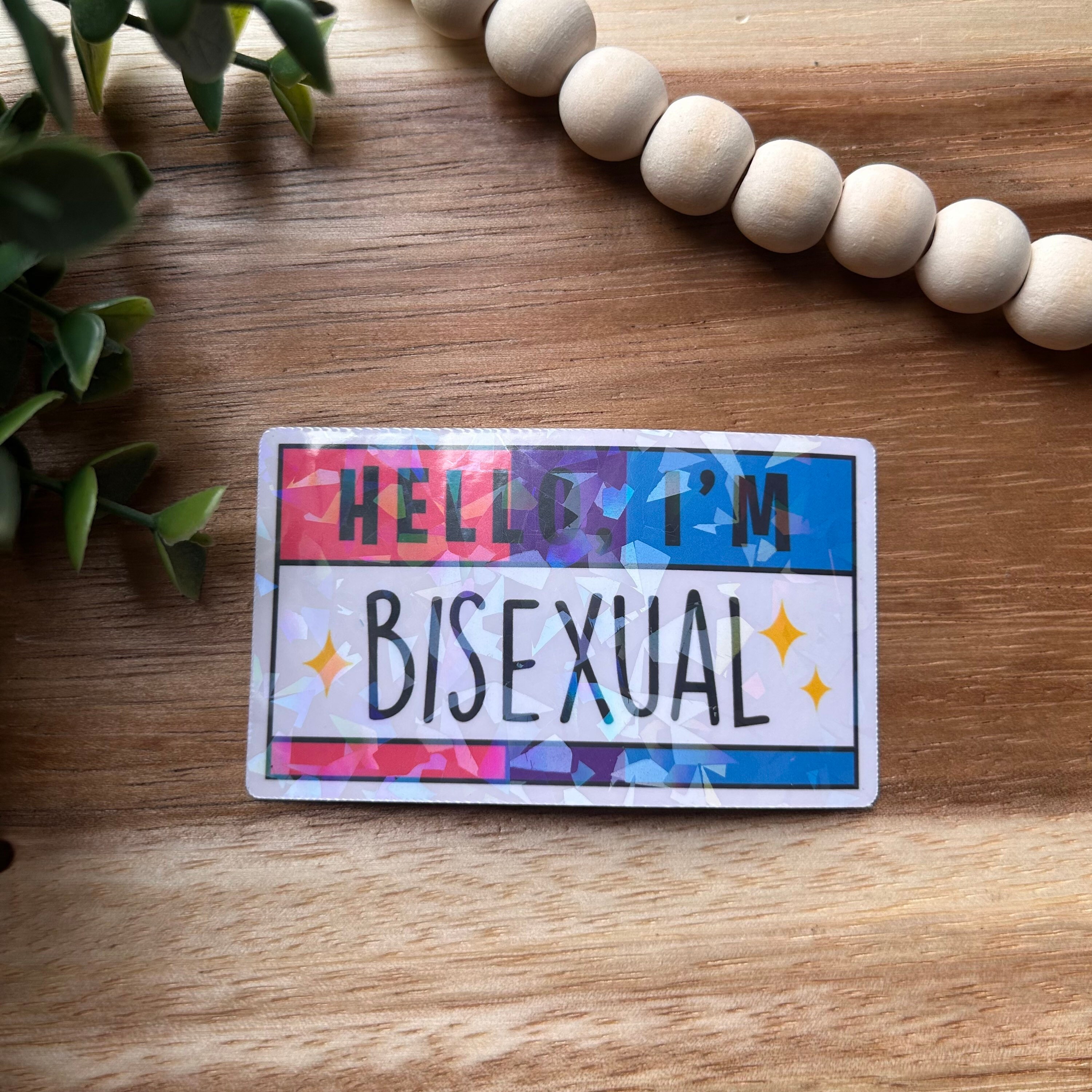 Sticker, Sticky, Sticker, Lgbtq, Bisexual, Bisexual, Hello, Holographic ...